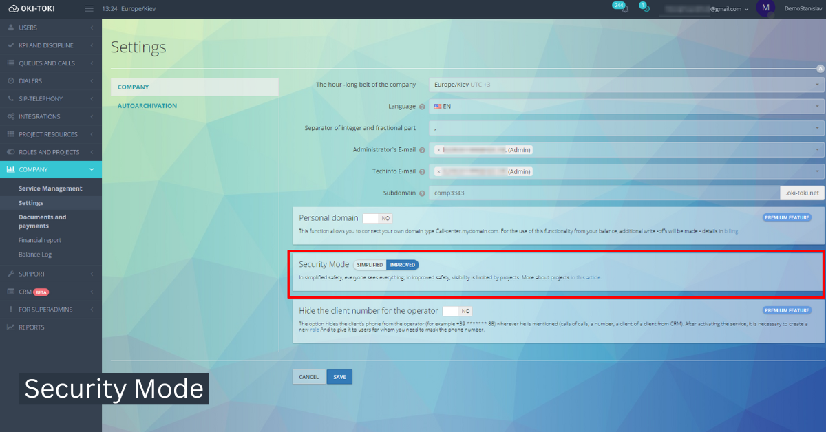 How to process an invalid request by auto-dial Oki-Toki