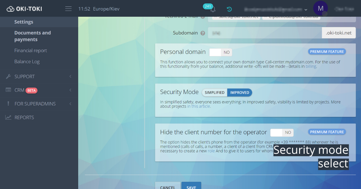 Security: call center projects Outsourcing - Oki-Toki