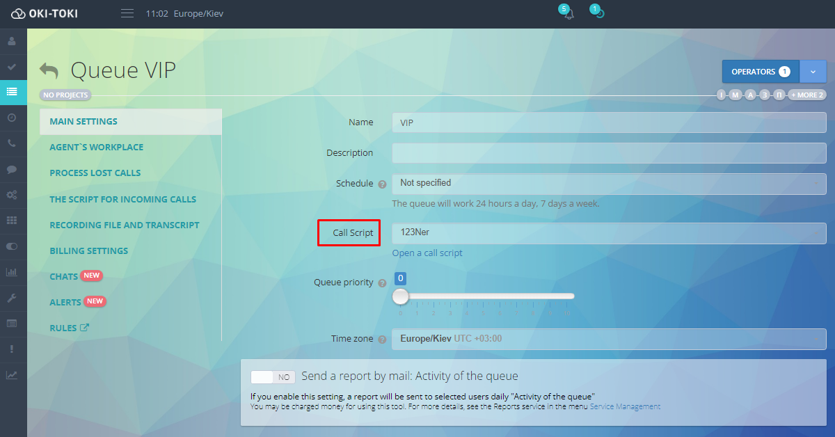 VIP Caller Queue and VIP Number List at the Call Center