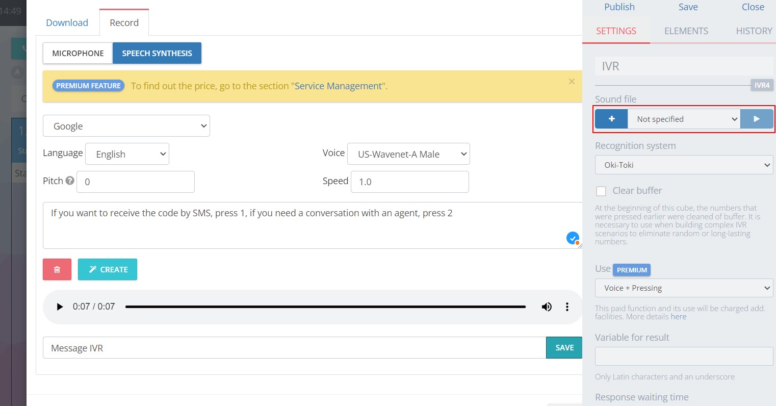 IVR voice menu for your business - Oki-Toki